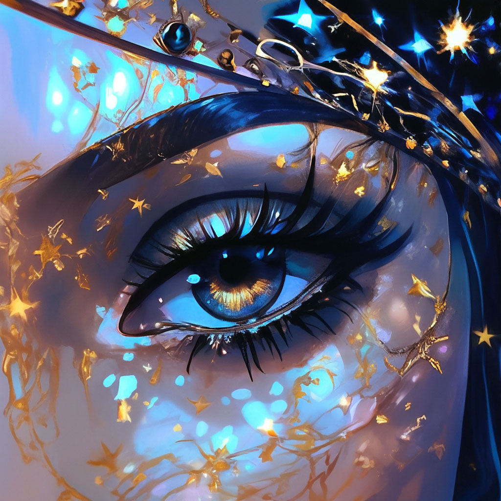 "Digital drawing, color ink painting: you are a woman, and you are ...