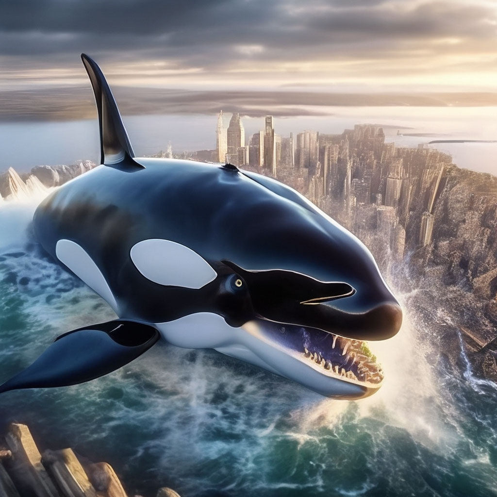 "Huge fat whale 🐋 orca Realistic huge whale 🐳 orca , big huge eyes 👀 ...