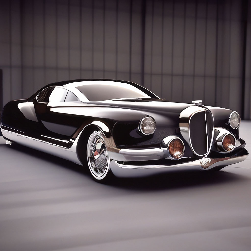 "Modern design musclecar :: new Packard Sovereign" — image created in ...