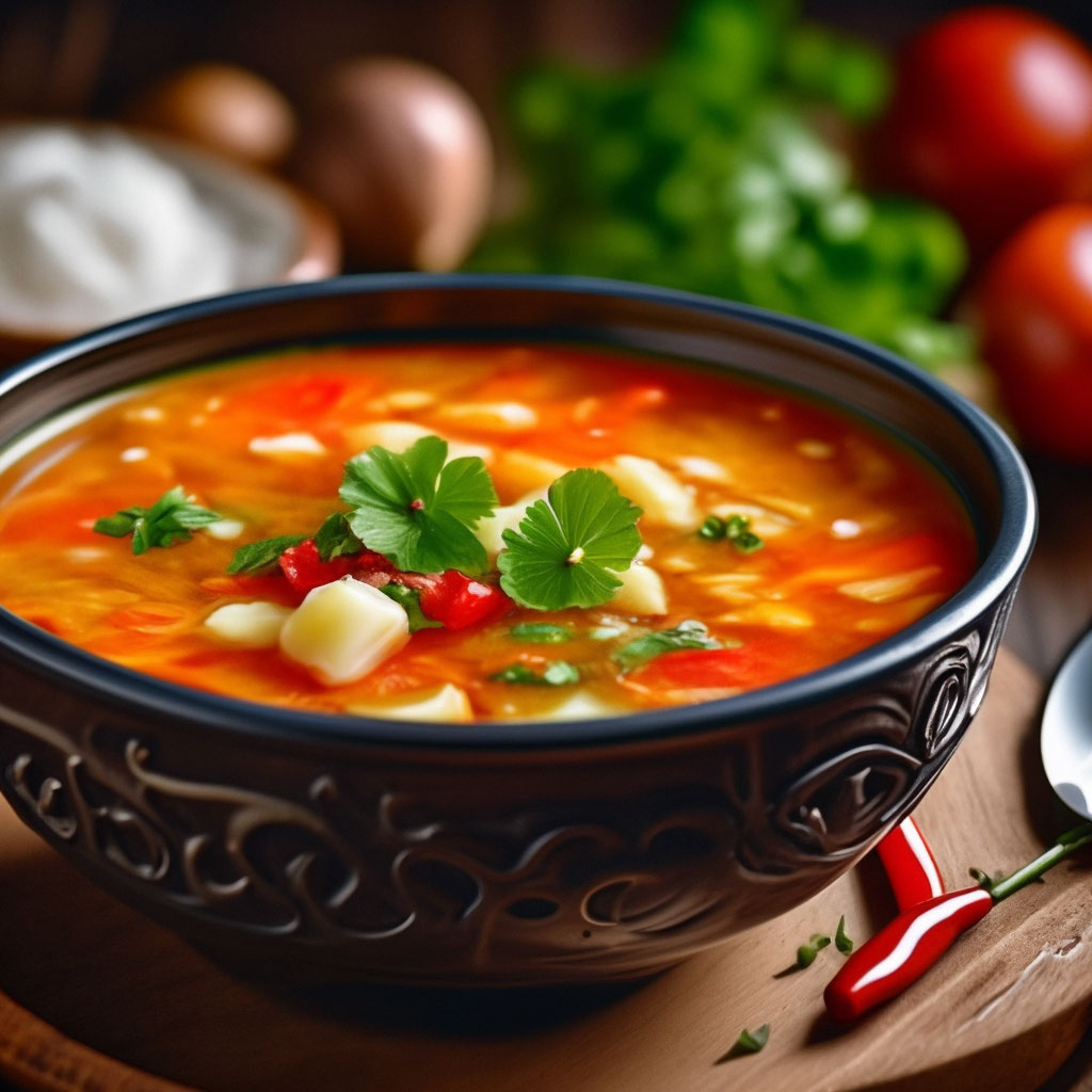 "Soup ,delicious,hyperrealism,professional photo, 4k, high resolution ...