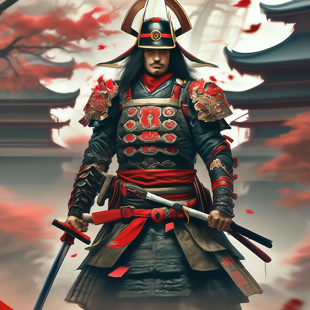 "Samurai" — image created in Shedevrum