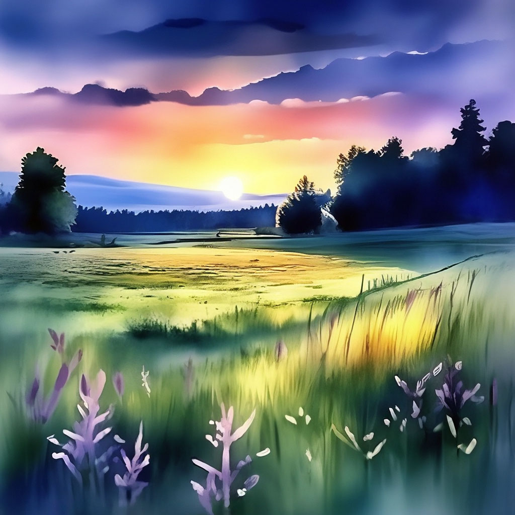 "It's too early for the dawn to light up over the meadows, and it's not ...