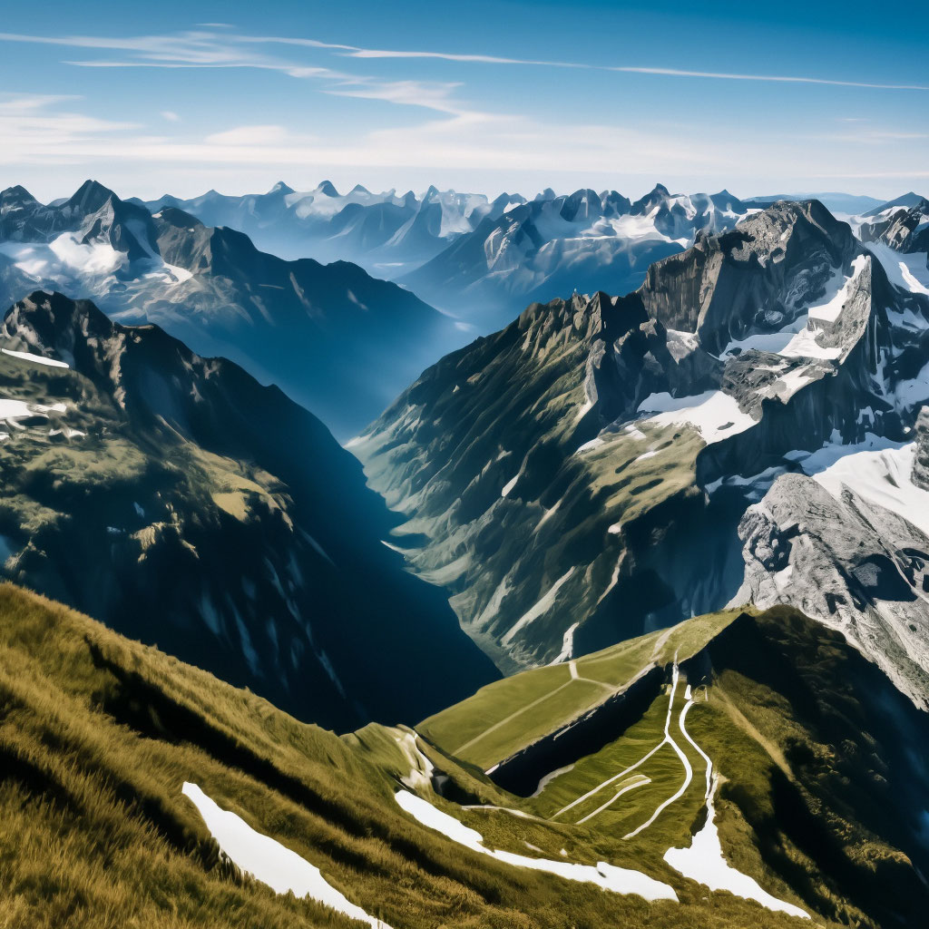 "The Alps" — image created in Shedevrum