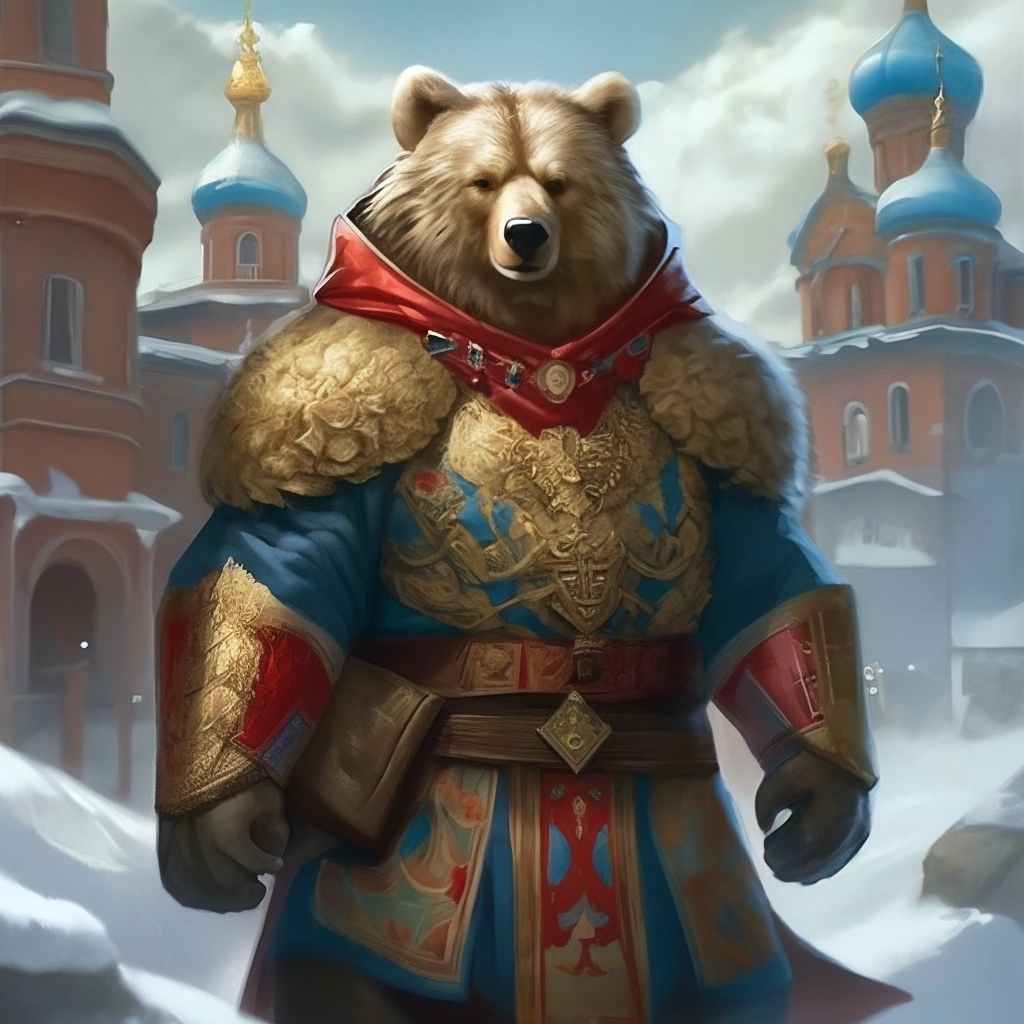 "Lord Bear of Russia" — image created in Shedevrum