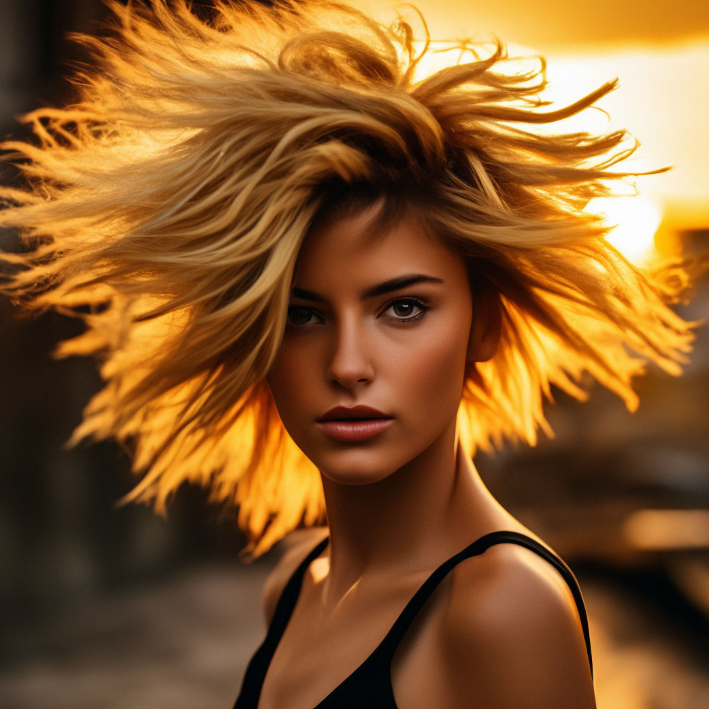 "Hairstyle in the style of an explosion at a pasta factory" — image ...