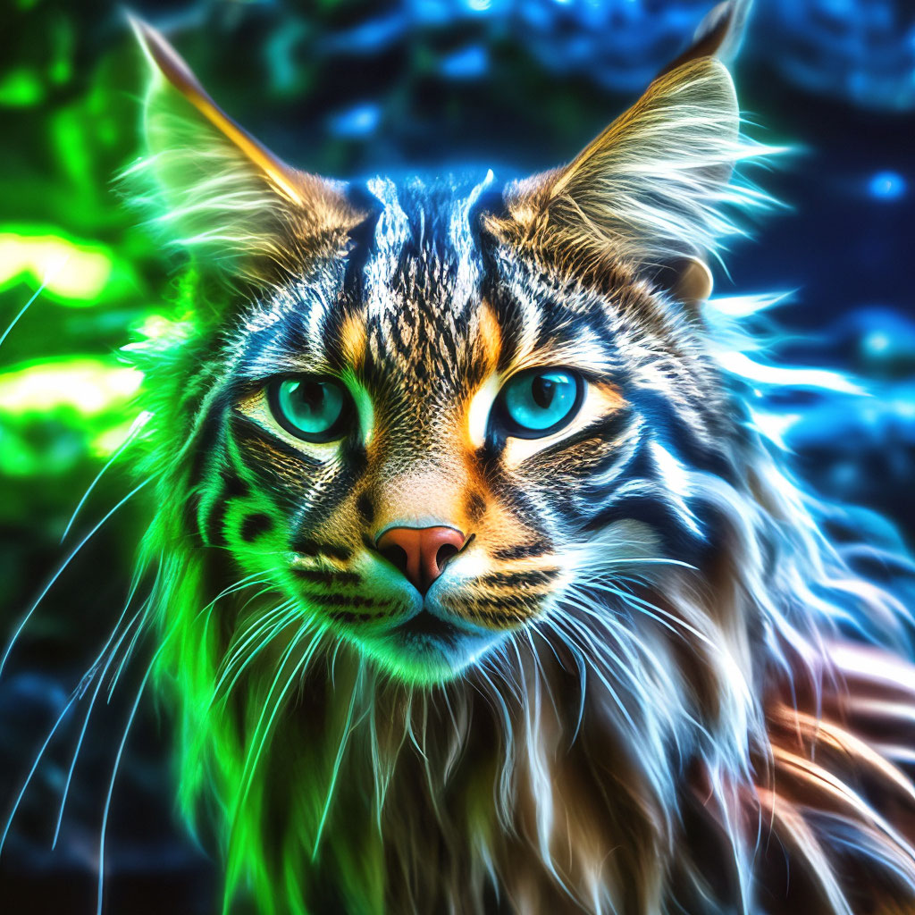 "Hyperrealism, beautiful, a hybrid of a cat and an eagle, full-length ...