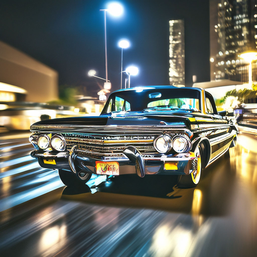 "Lowrider 1967 Chevrolet Impala, black and chrome, real photo ...