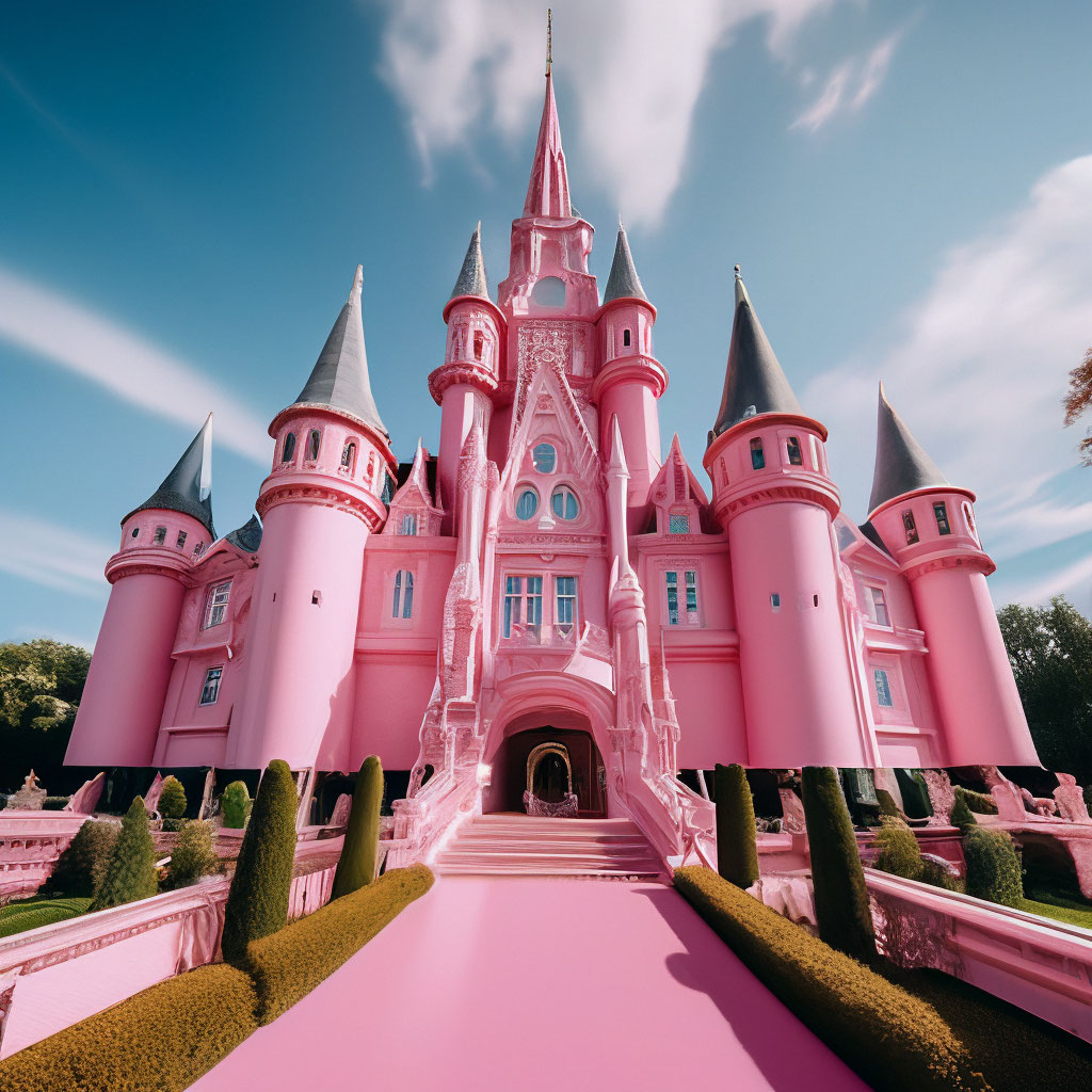 "Fabulous pink castle in a fabulous pink country, aesthetically ...
