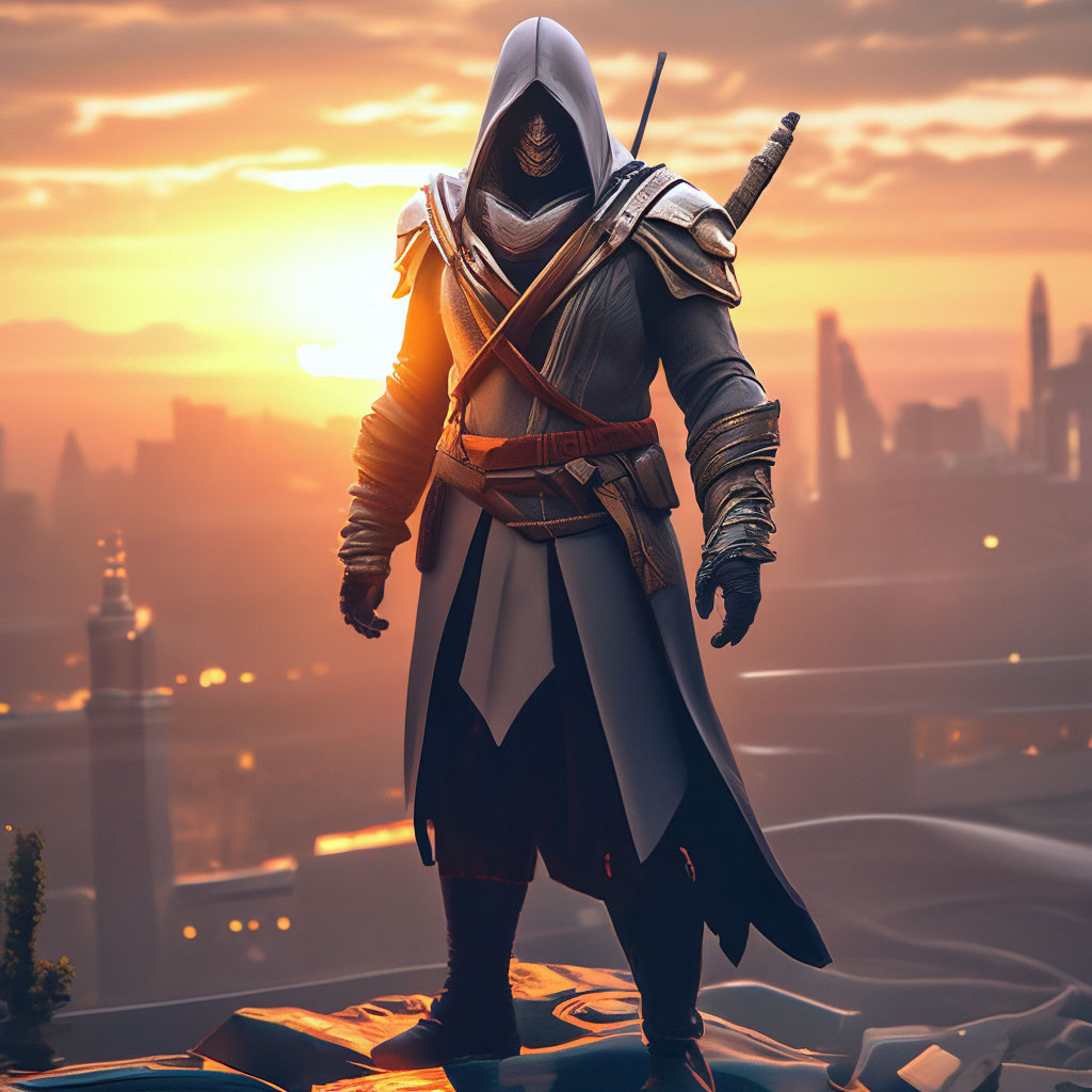 "Assassin is a huge man hyperrealism, professional photography, high ...