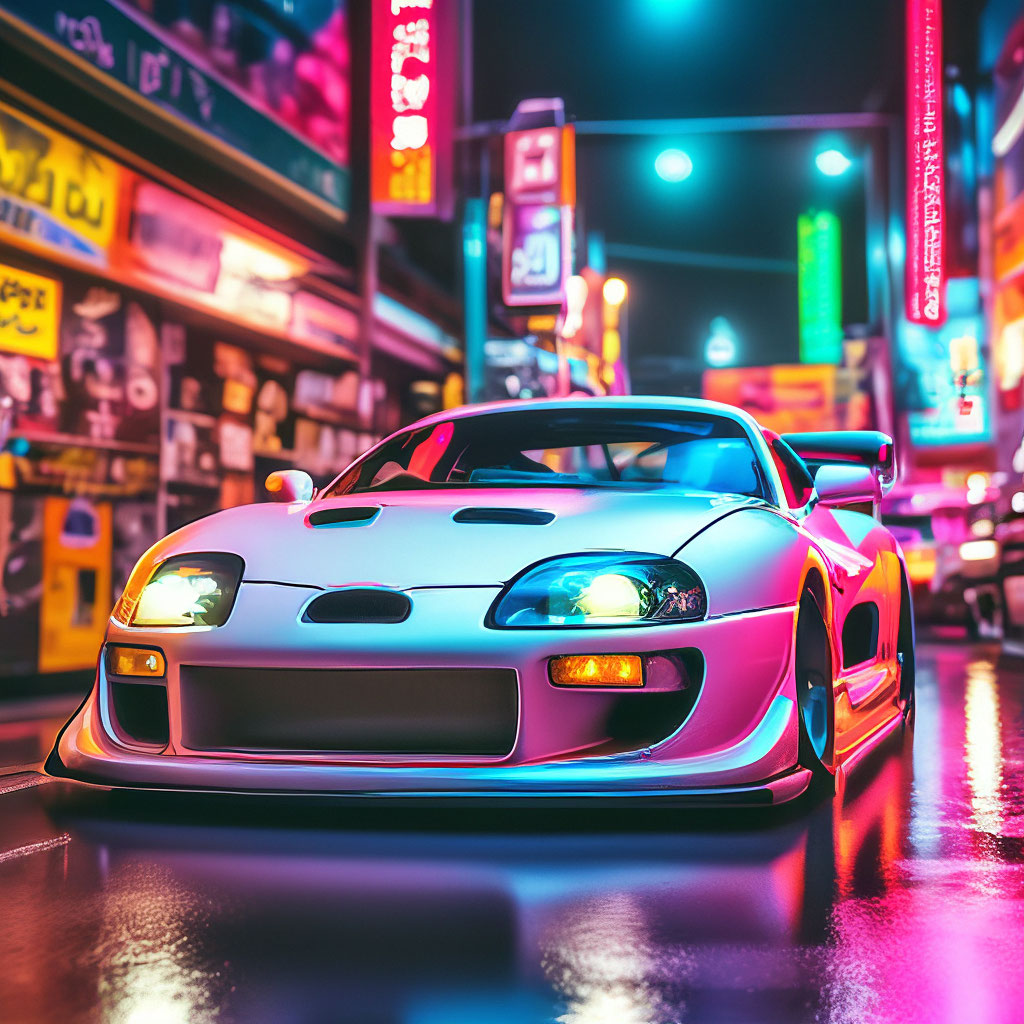 "Jdm culture, supra,4k, high …" — image created in Shedevrum