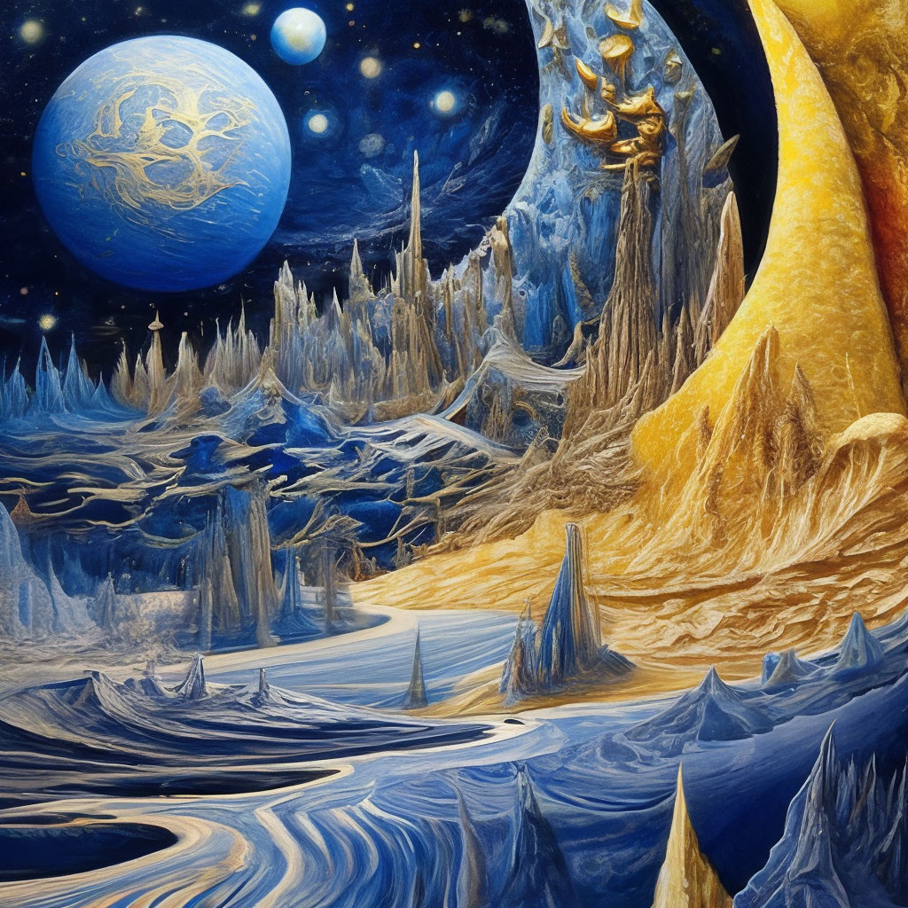 "The beginning of the transformations epic, convex, fabulous landscape ...