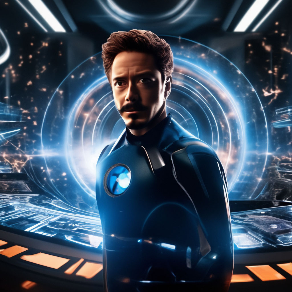 "Hologram of outer space with planets, black holes, stars, in the ...
