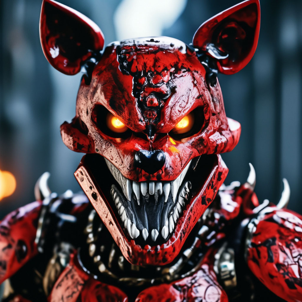 "Nightmarish Freddy Foxe, Fnaf 4 very scary, creepy, horror, Venom ...