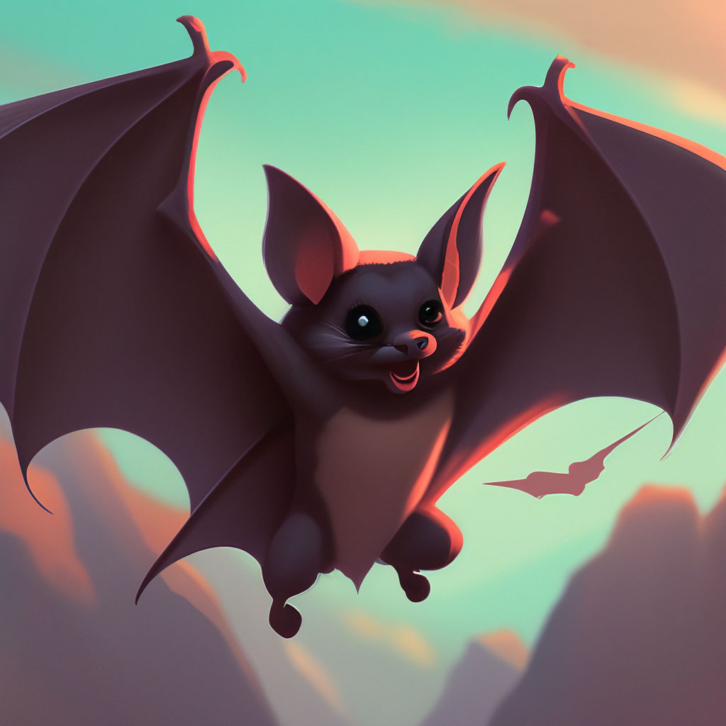"Bat" — image created in Shedevrum