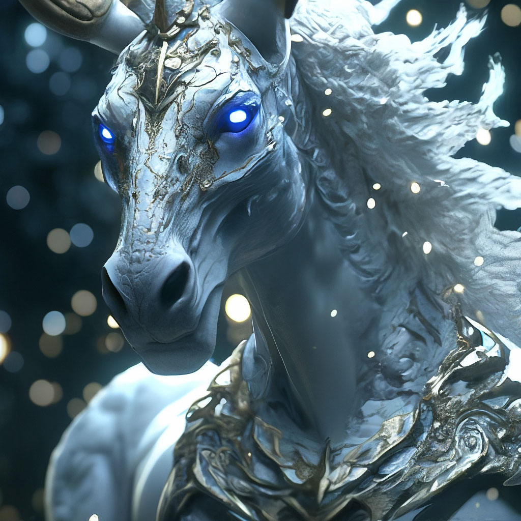 "Epic centaur in full growth. sapphire eyes. [Hyperdetalization, soft ...