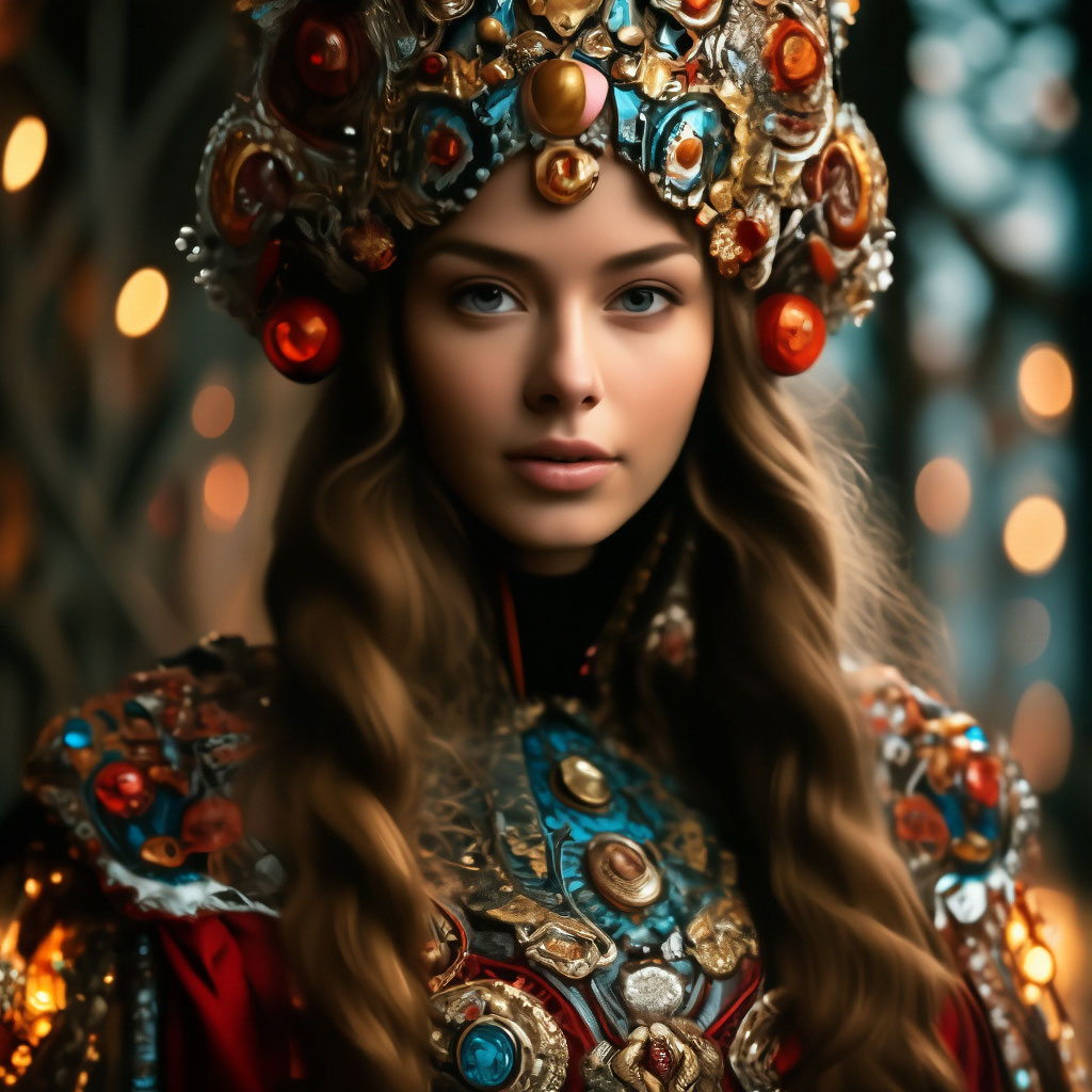 "Russian russian folk tale, Marya the artist in Russian national ...