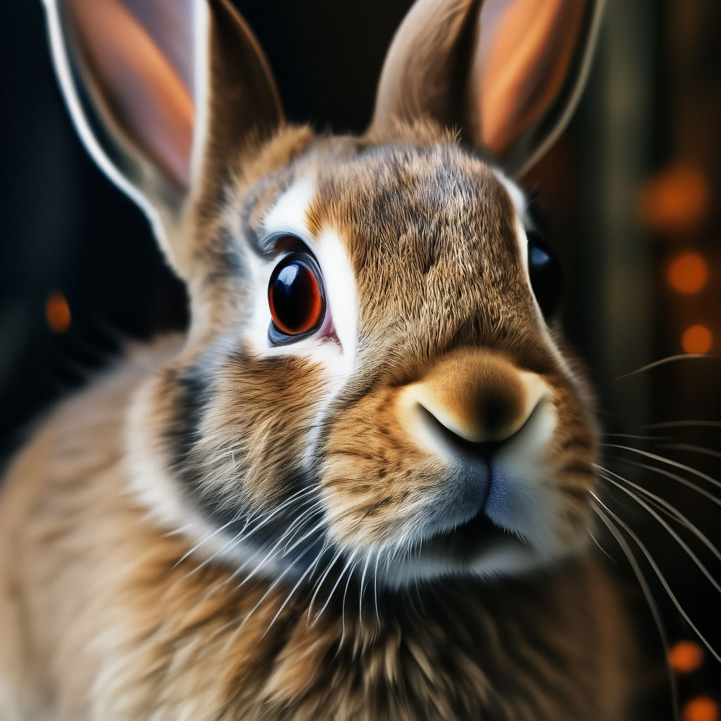 "Hyperrealism, animals,rabbit, eyes open, professional photography,high ...