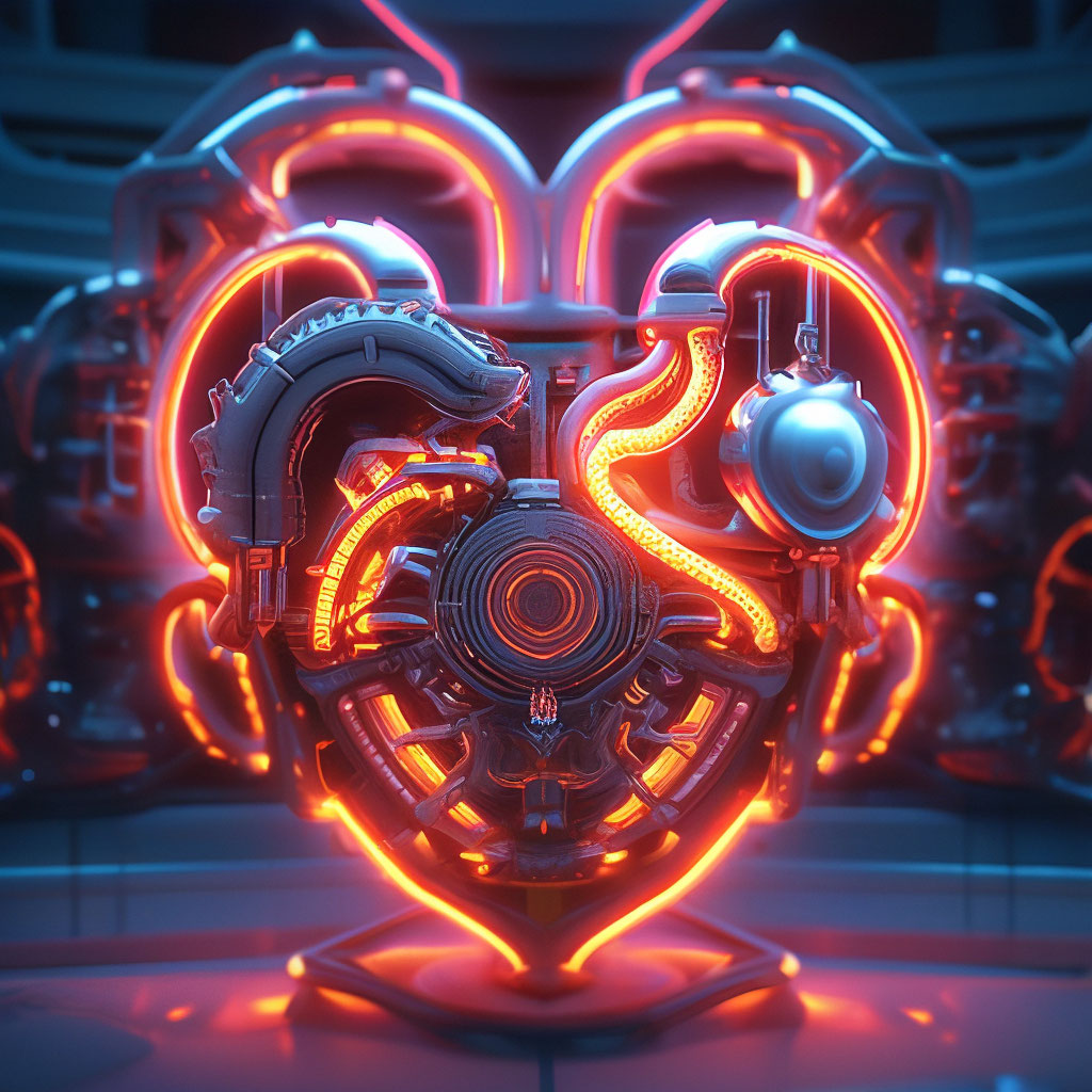 "Heart, infernal motor, infernal mechanics, 4k, high resolution, high ...