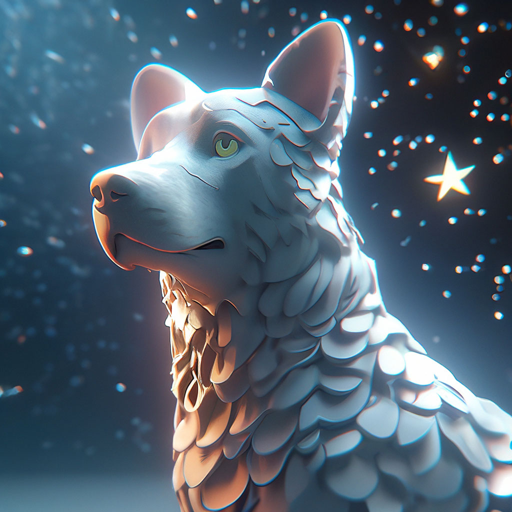 "Star Dog" — image created in Shedevrum
