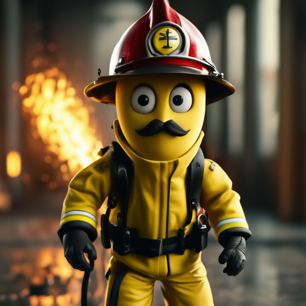 "New category - sick fantasy A cute cartoon mustachioed banana, dressed ...