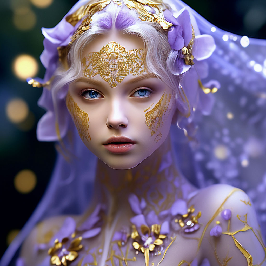 "Nymph girl in full growth, realistic, 32k, high quality, detail ...