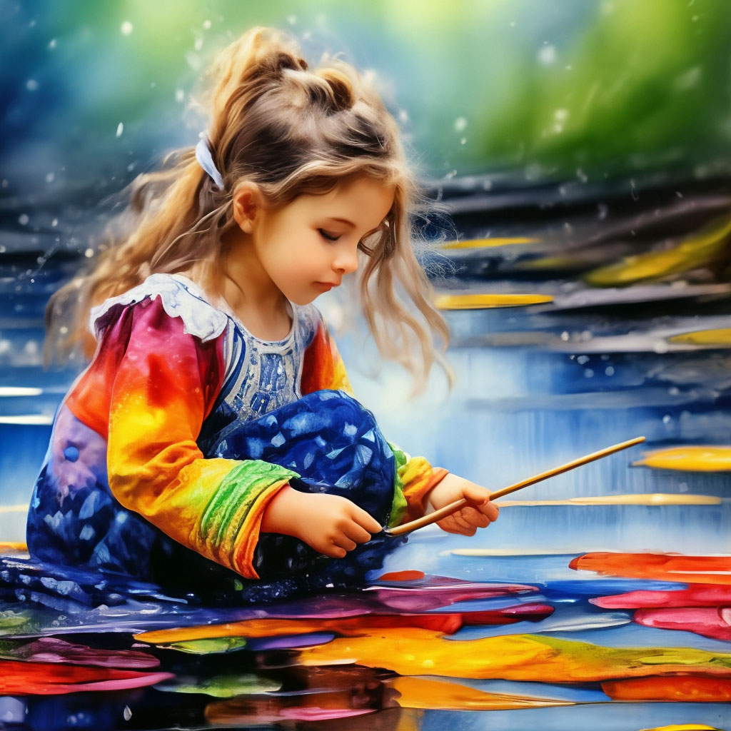 "The Littlebeautiful pretty girl,in style textile art,embroidered ...