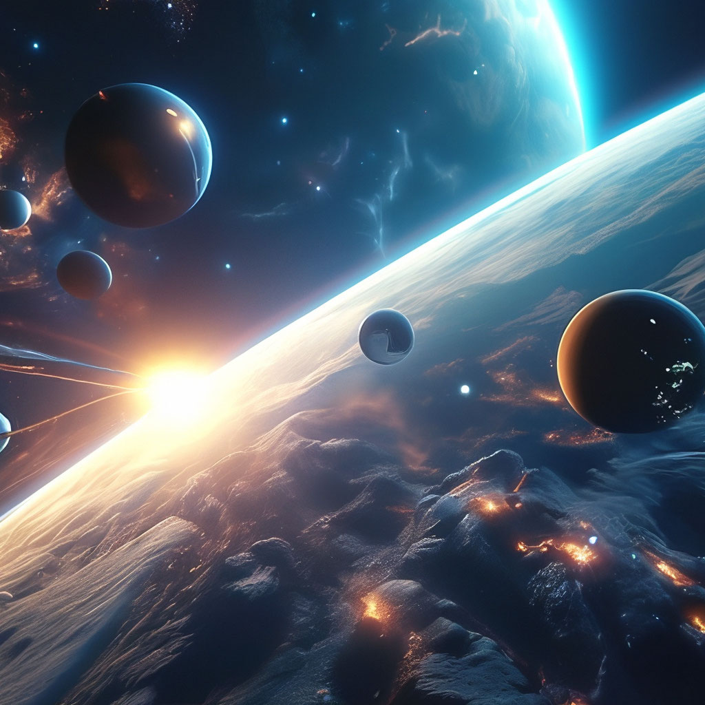 "Interstellar Space high resolution 4k" — image created in Shedevrum