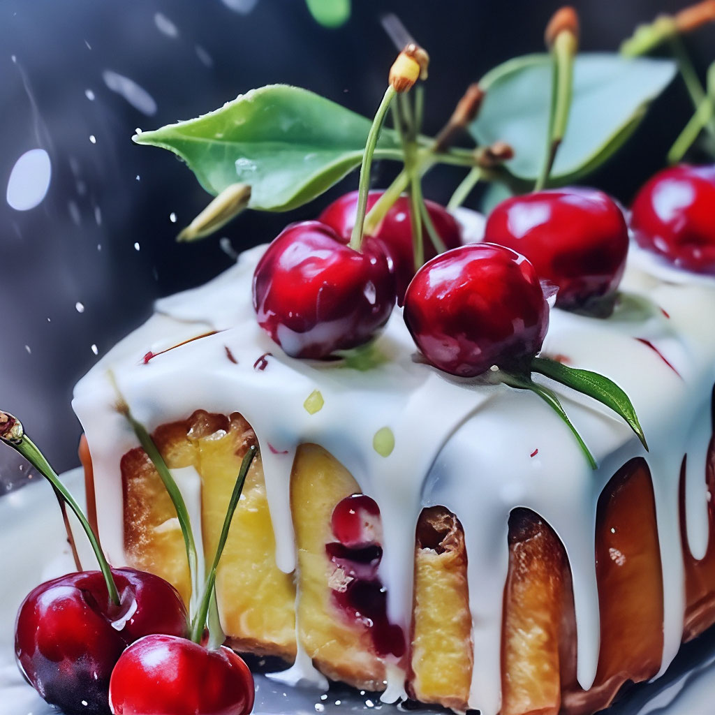 "Promt from @kakjvkusno, still life Food sketch, hyperrealism, close-up ...