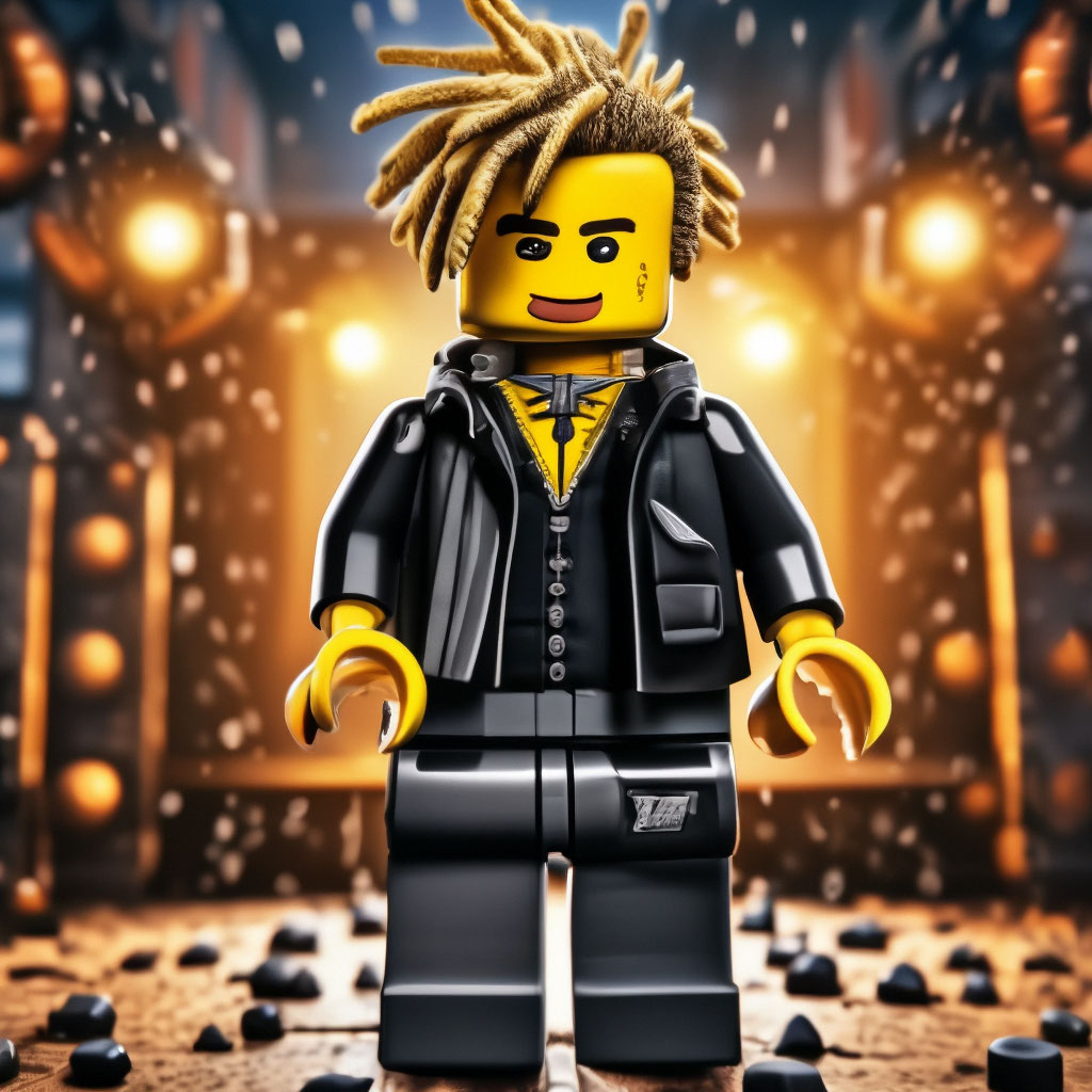 "Lego rapper in the form of Morgenstern performs on stage!" — image ...