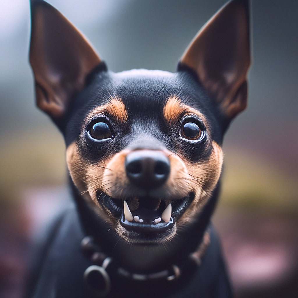 "Angry but beautiful sabaka mini toy terrier, maya girl" — image ...