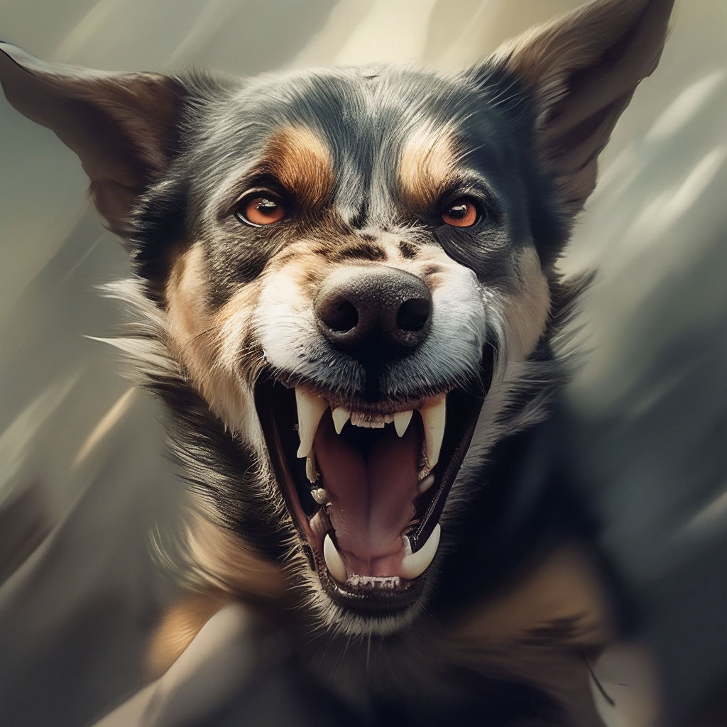 "A dog can be biting only from the life of dogs... Portrait with an ...