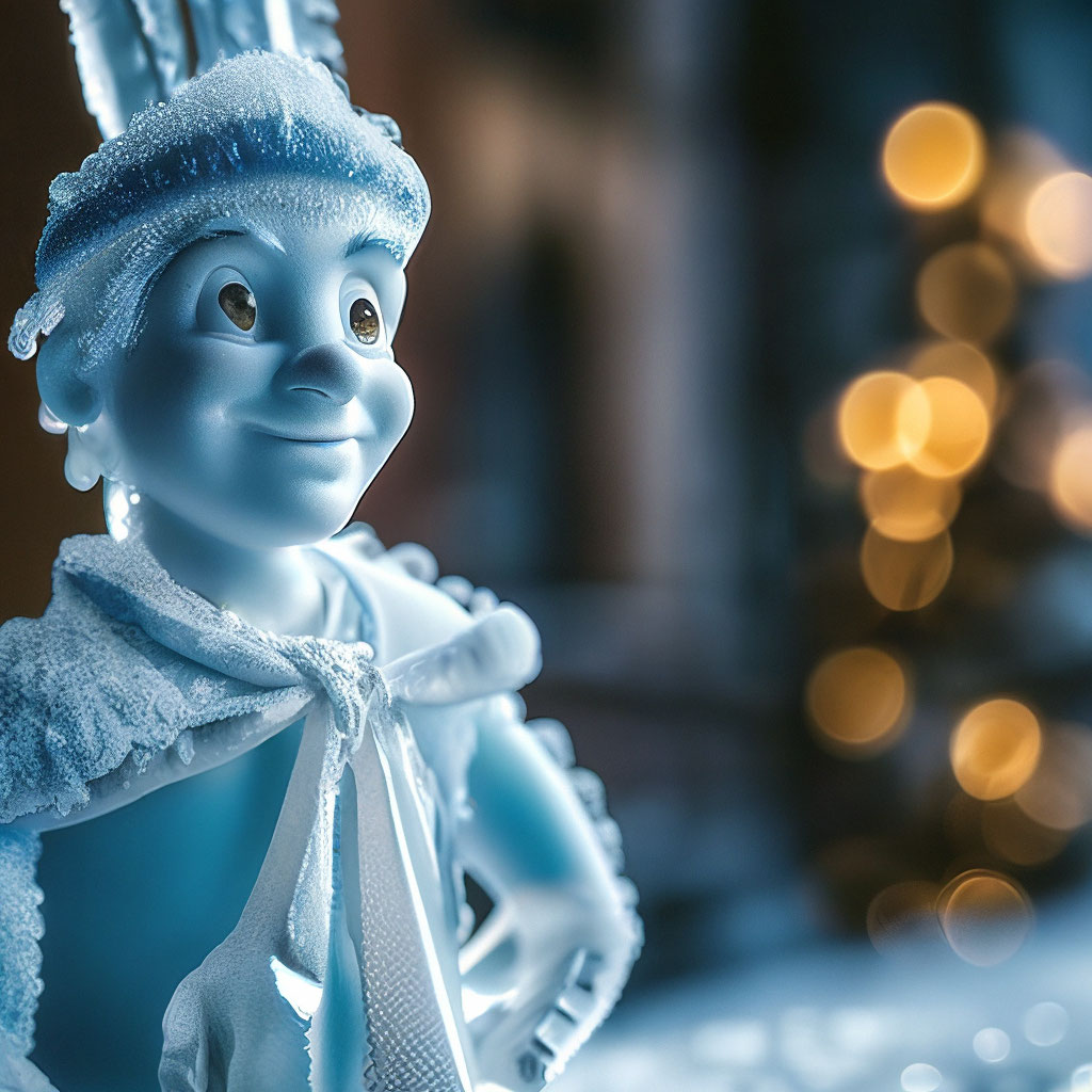 "Pinocchio came to visit his friend Piero, and he froze and turned into ...