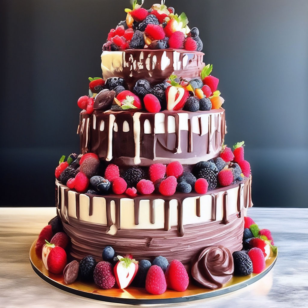 "A beautiful, big and delicious cake is the dream of any sweet tooth ...