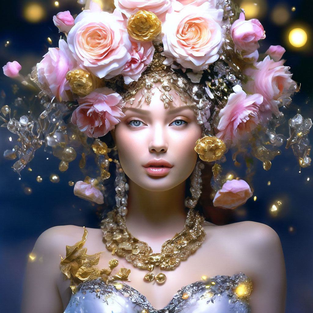 "Photoril, ephemeral ghostly matter,woman flowers on the body,flowers ...