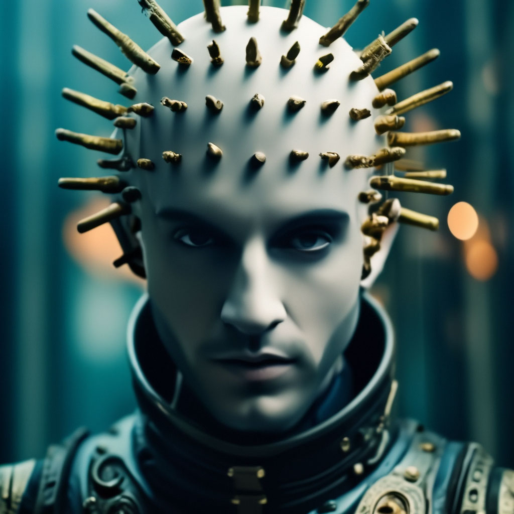 "In the faded Polaroid photograph, a fantastical steampunk creature ...