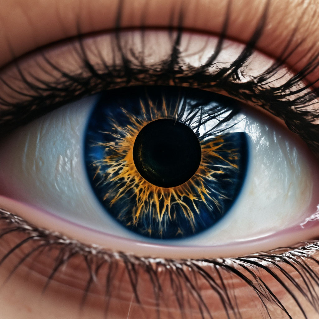 "Beautiful girl's eye, glowing iris, hyperrealism, photorealism, high ...