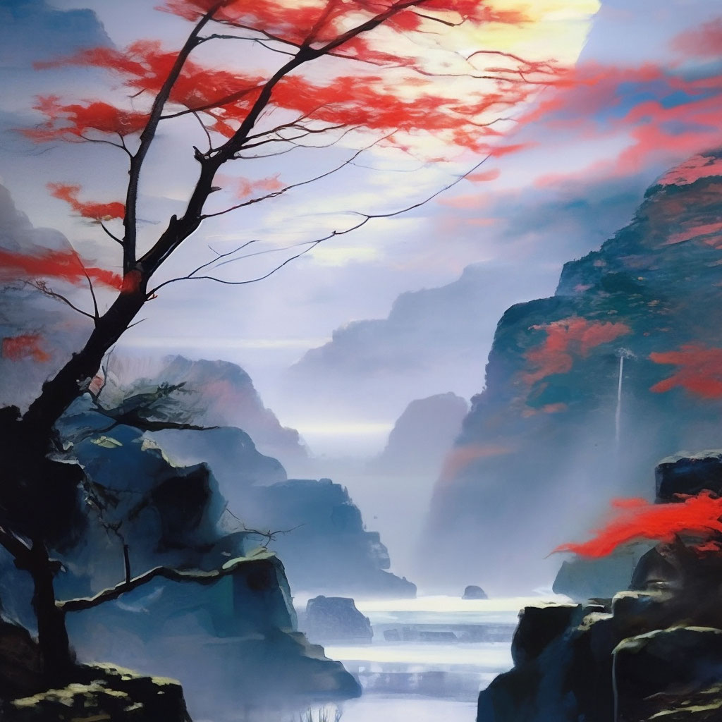 "The Rinpa-style painting embodies the grace of nature and the harmony ...