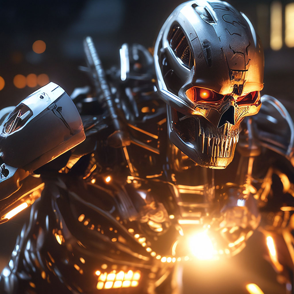 "Terminator cinematic photo, dramatic light, lumen lighting, octane ...