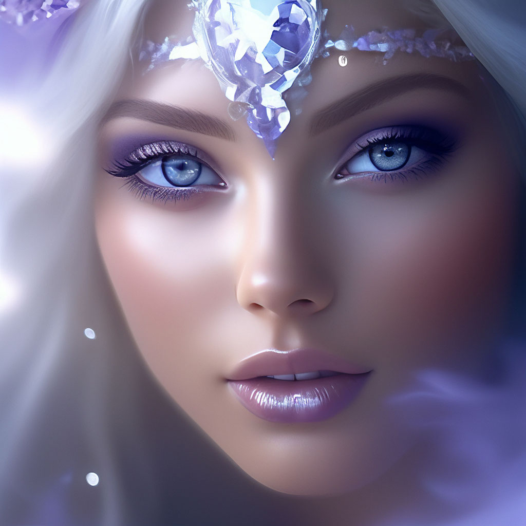 "Angel of light, refined face, very beautiful girl, deep look, large ...