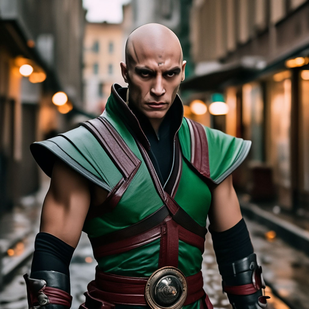 "Kuan Chi from Mortal Kombat on the alleys of St. Petersburg ...