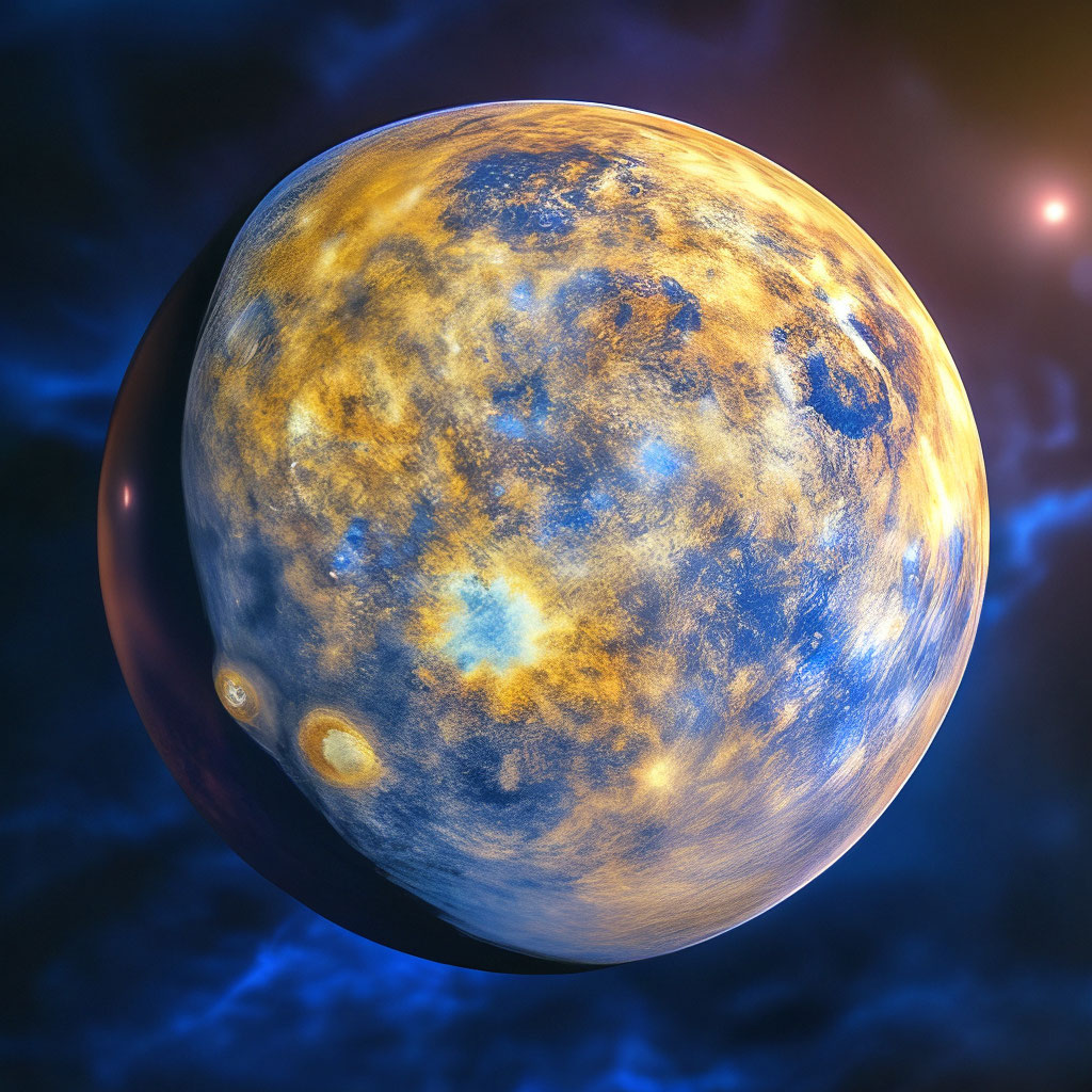 "Real photo of the planet Mercury" — image created in Shedevrum