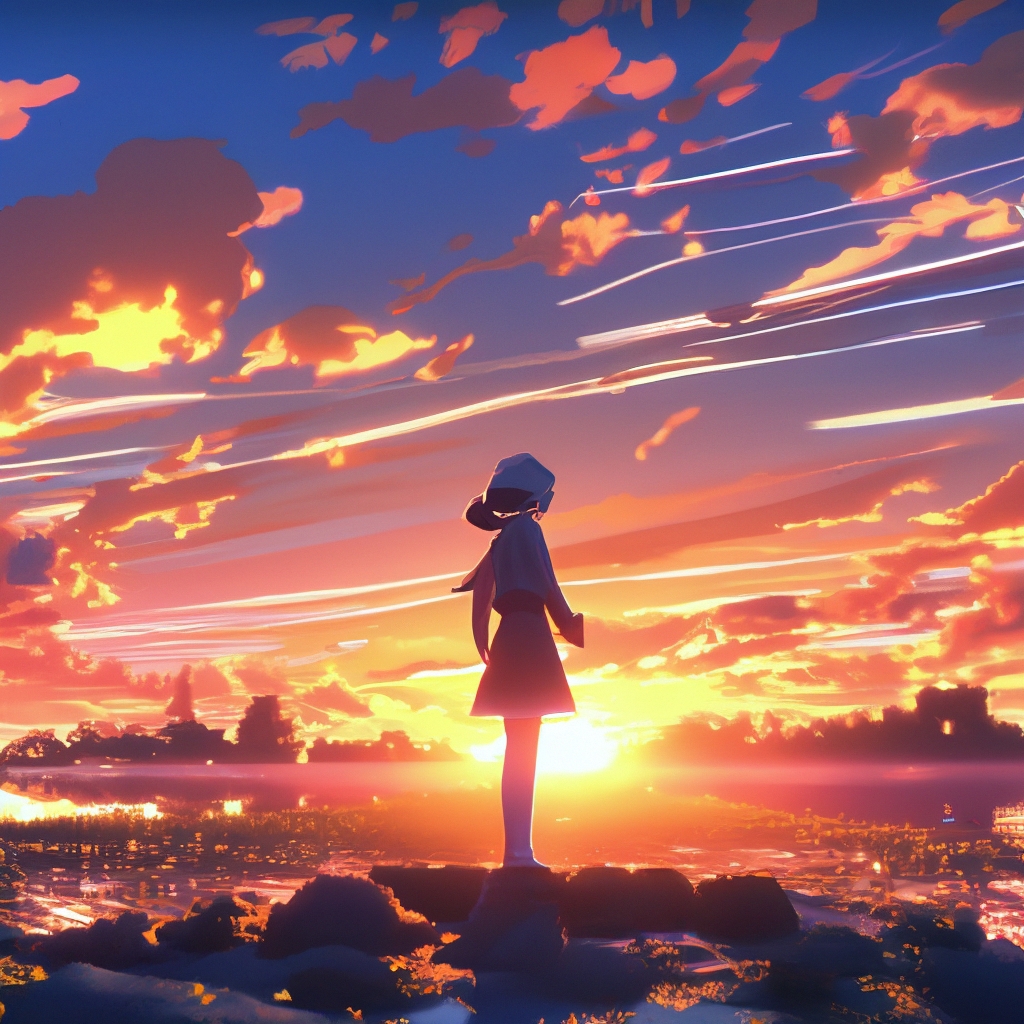 "Anime stitch" — image created in Shedevrum