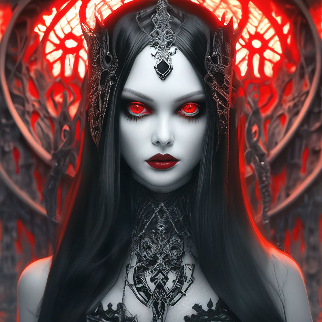 "Fairy tale,grunge,scary vampire,professional photo,big red eyes ...