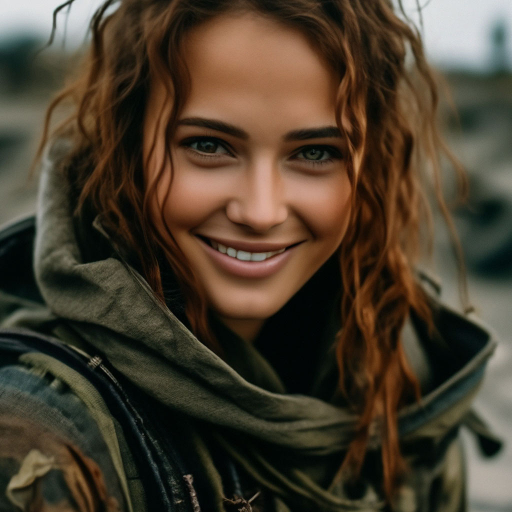 "It is not clear what is funny, with eyes and eyelashes, smiles widely ...