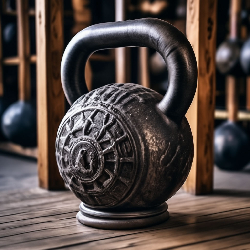 "Powerful Ancient Russian bench press of a thousand - pound kettlebell ...