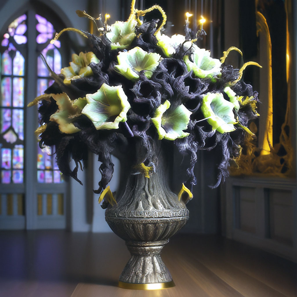 "Creepy flowers amorphous plasma,of stunning terrifying beauty in the ...