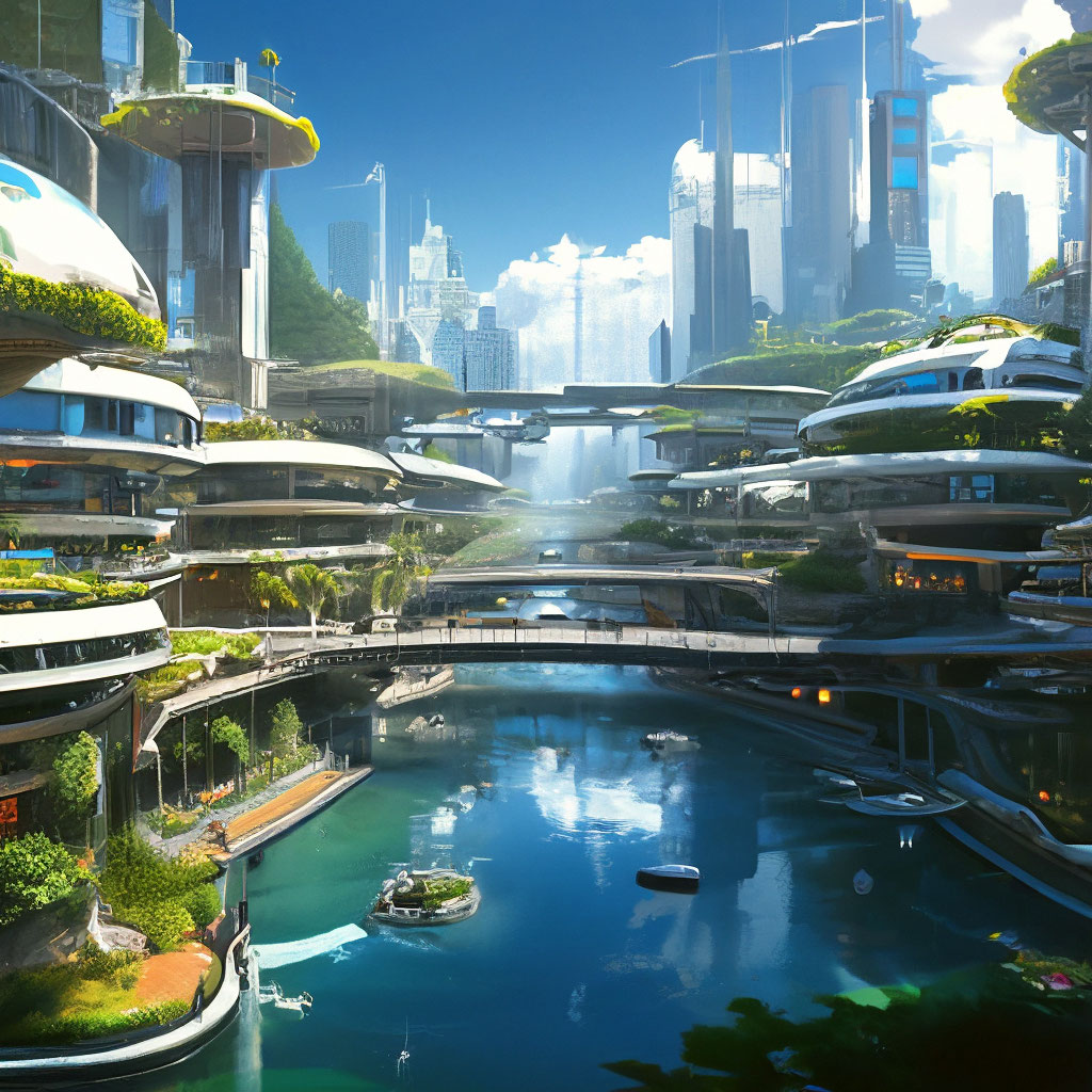 "A new kind of futurism, the city of the future detailing houses ...