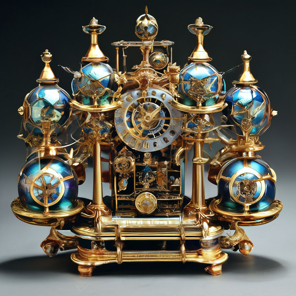 "Glasses clockwork" — image created in Shedevrum