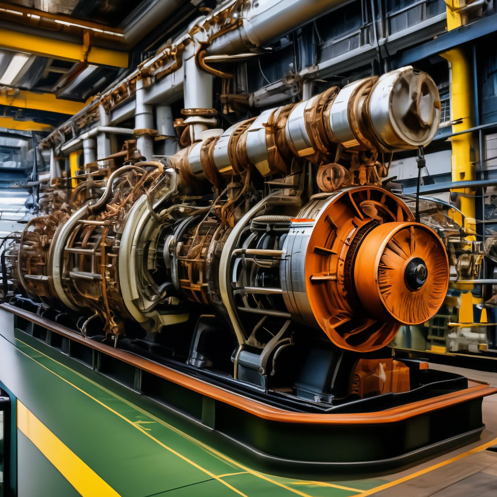 "Main ship power plant" — image created in Shedevrum