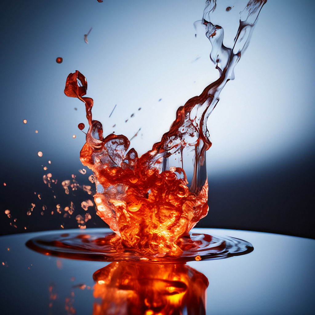 "Liquid glass decor" — image created in Shedevrum